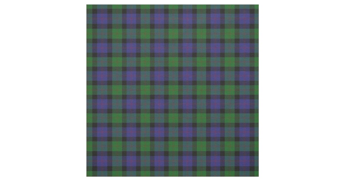 Clan Blair Scottish Tartan Plaid Fabric | Zazzle