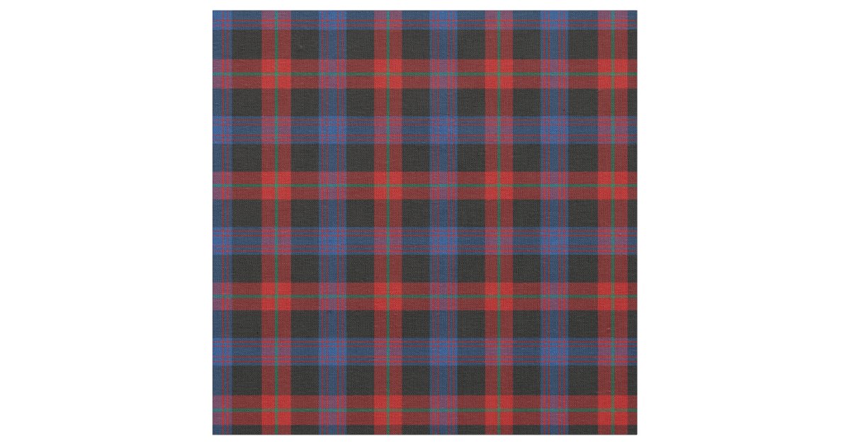 Clan Brown Tartan Fabric | Zazzle