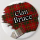 Clan Bruce Tartan Paint Brush Pinback Button | Zazzle