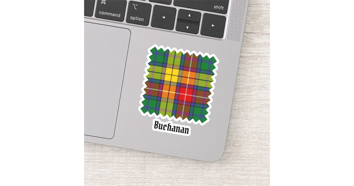Clan Buchanan Tartan Sticker | Zazzle