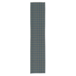 Clan Calhoun Navy Blue and Green Scottish Tartan Short Table Runner ...