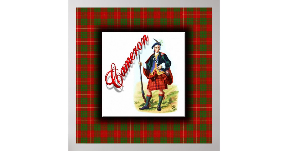 Clan Cameron Scottish Dream Poster | Zazzle