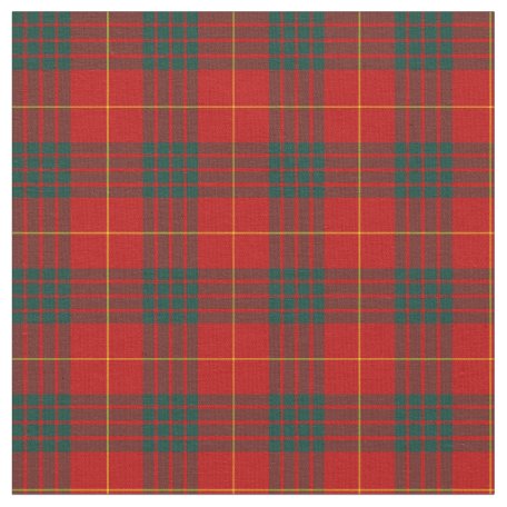 Cameron Scottish Clan Tartan Fabric | Zazzle