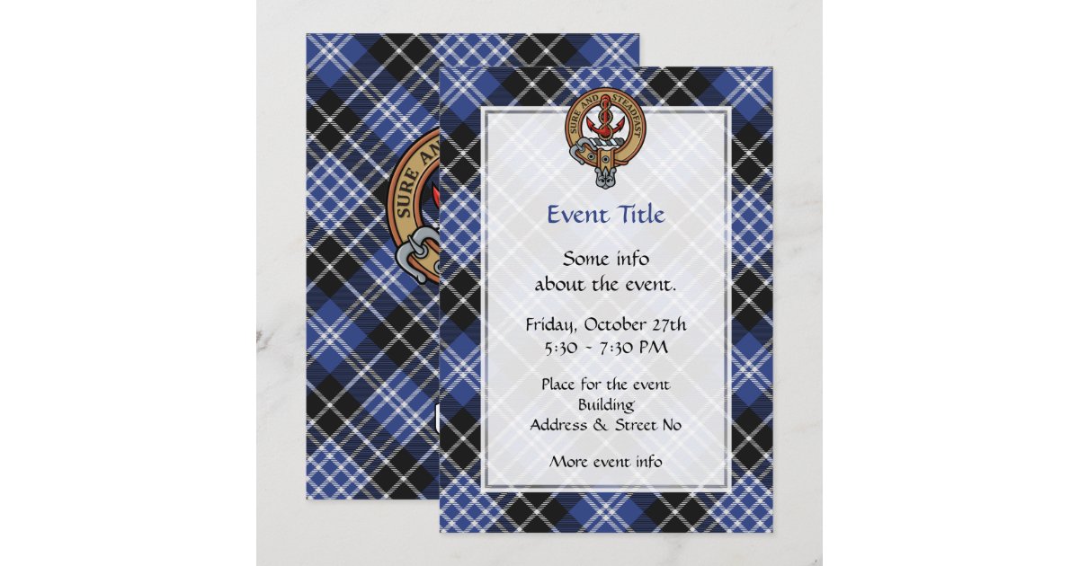Clan Clark Crest Invitation | Zazzle