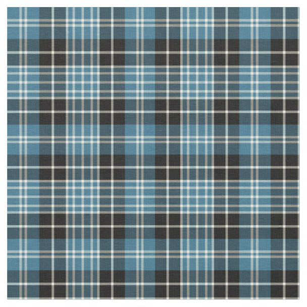 Clark Tartan Print Fabric | Zazzle