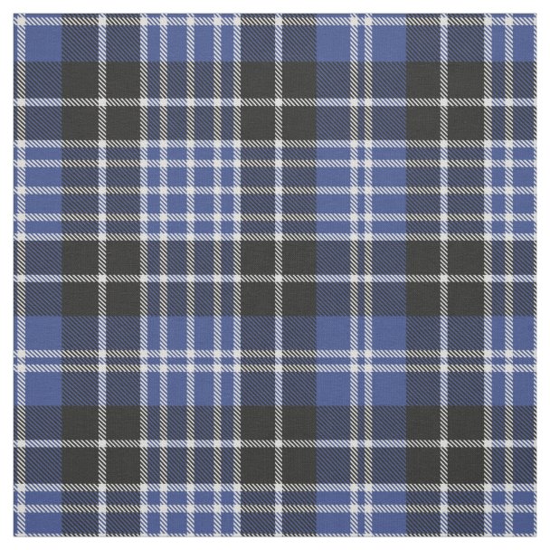 Clark Tartan Print Fabric | Zazzle
