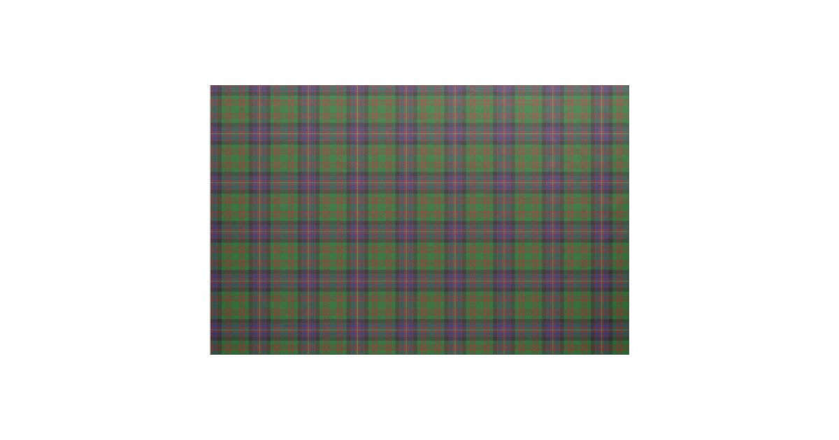 Clan Cochrane Cochran Scottish Tartan Plaid Fabric | Zazzle