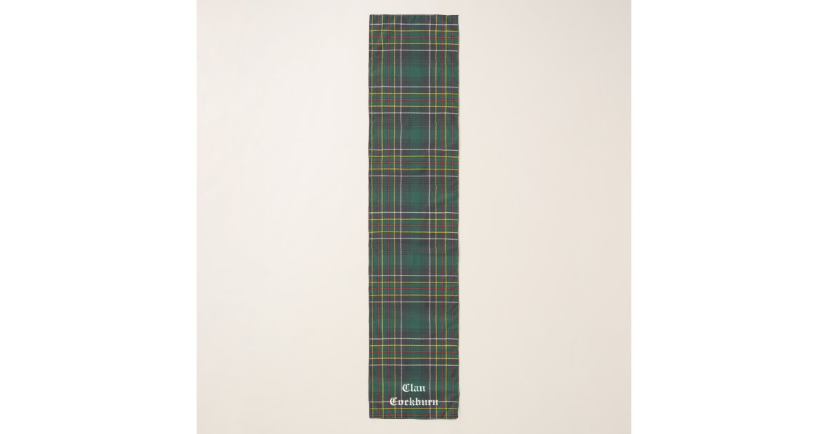 Clan Cockburn Tartan Plaid Scarf | Zazzle