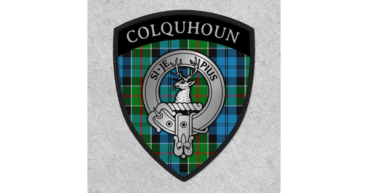 Clan Colquhoun [EDIT] Crest & Tartan Patch | Zazzle