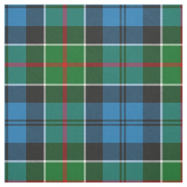 Clan Colquhoun and Calhoun Tartan Fabric | Zazzle