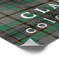 Clan Craig Colors of Scotland Tartan Poster | Zazzle