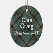 Clan Craig Scottish Tartan Ceramic Ornament | Zazzle