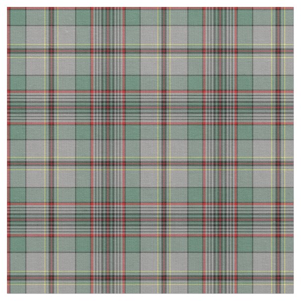 Clan McCann Tartan Blue and Gold Plaid Fabric | Zazzle.com