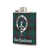 Clan Davidson Crest Badge and Tartan Flask | Zazzle