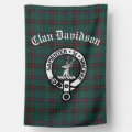 Clan Davidson Crest Badge and Tartan House Flag | Zazzle