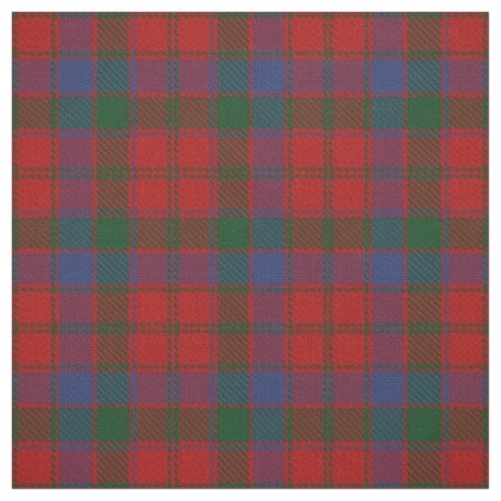 Robertson Tartan Print Fabric | Zazzle