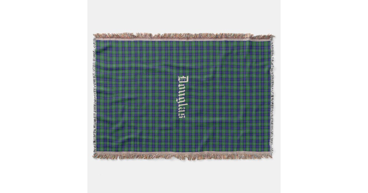 Clan Douglas Tartan Plaid Custom Throw Blanket | Zazzle