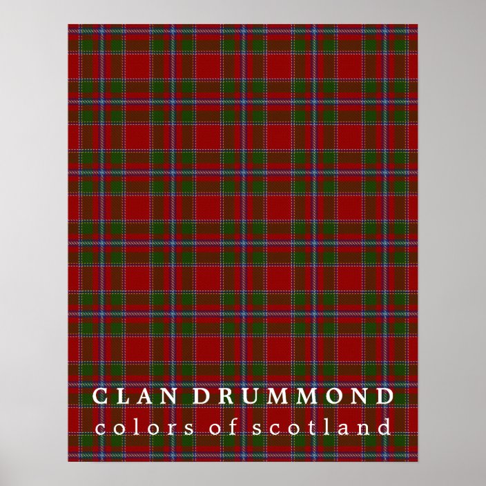 Clan Drummond Colors of Scotland Tartan Poster | Zazzle.com