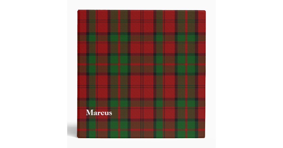 Clan Dunbar Custom Tartan Plaid Binder | Zazzle