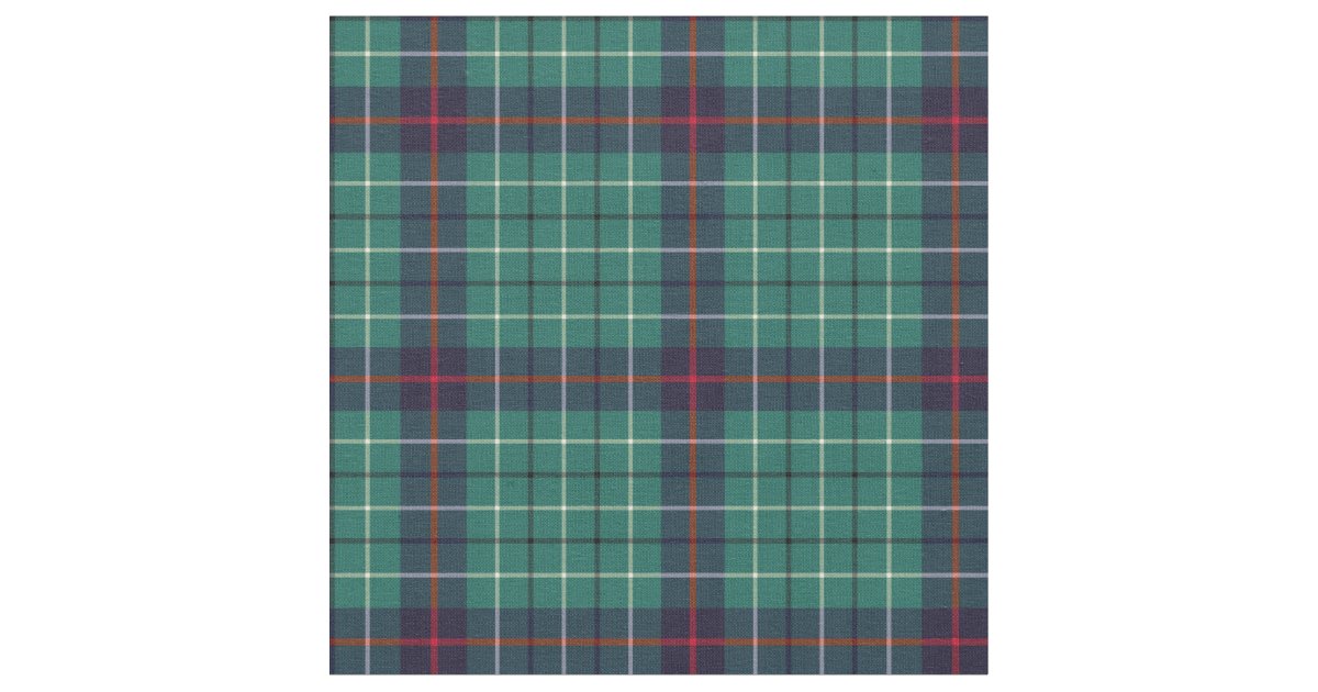 Clan Duncan Modern Tartan Fabric | Zazzle