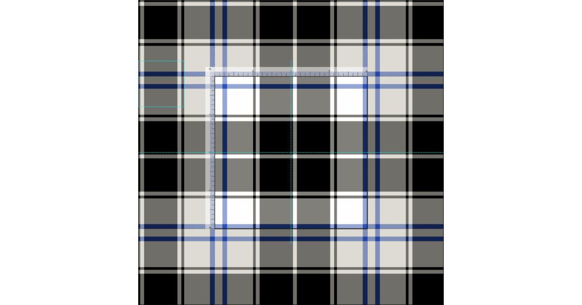 Clan Forbes Dress Tartan Black and White Plaid Fabric | Zazzle