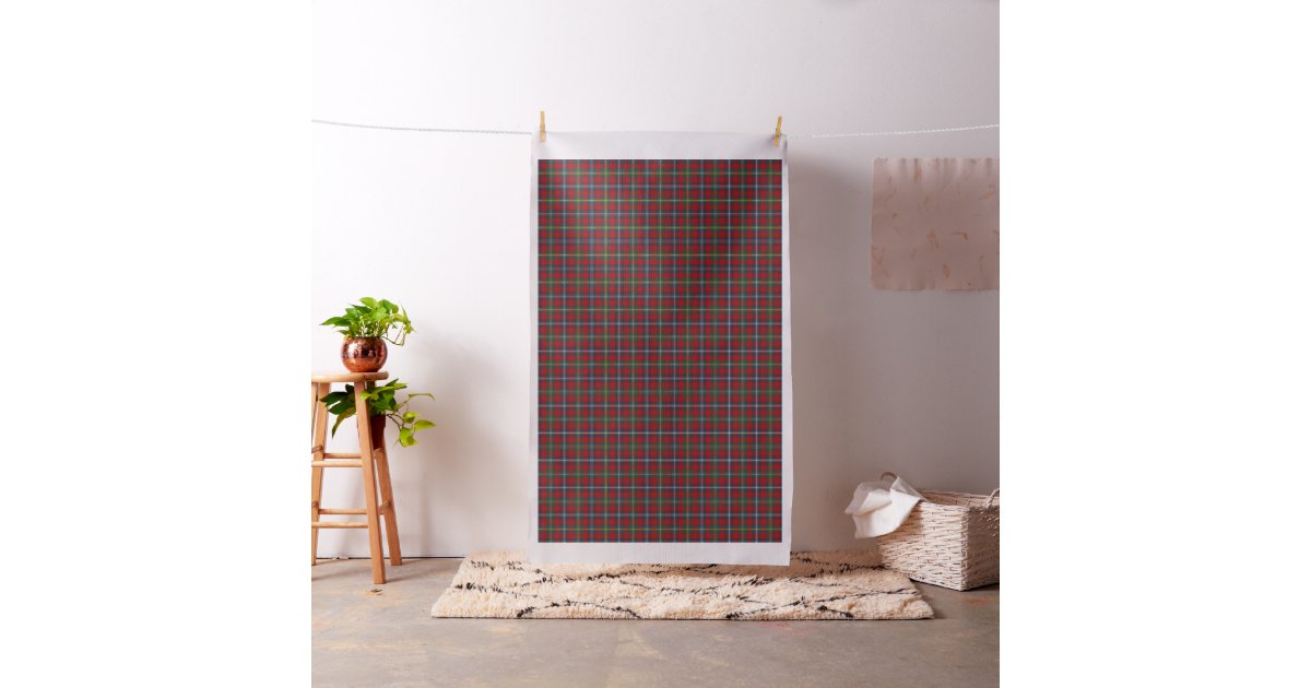 Clan Foster Tartan Fabric | Zazzle
