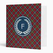 Clan Foster Tartan Monogram Family History 3 Ring Binder | Zazzle