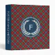 Clan Foster Tartan Monogram Family History 3 Ring Binder | Zazzle
