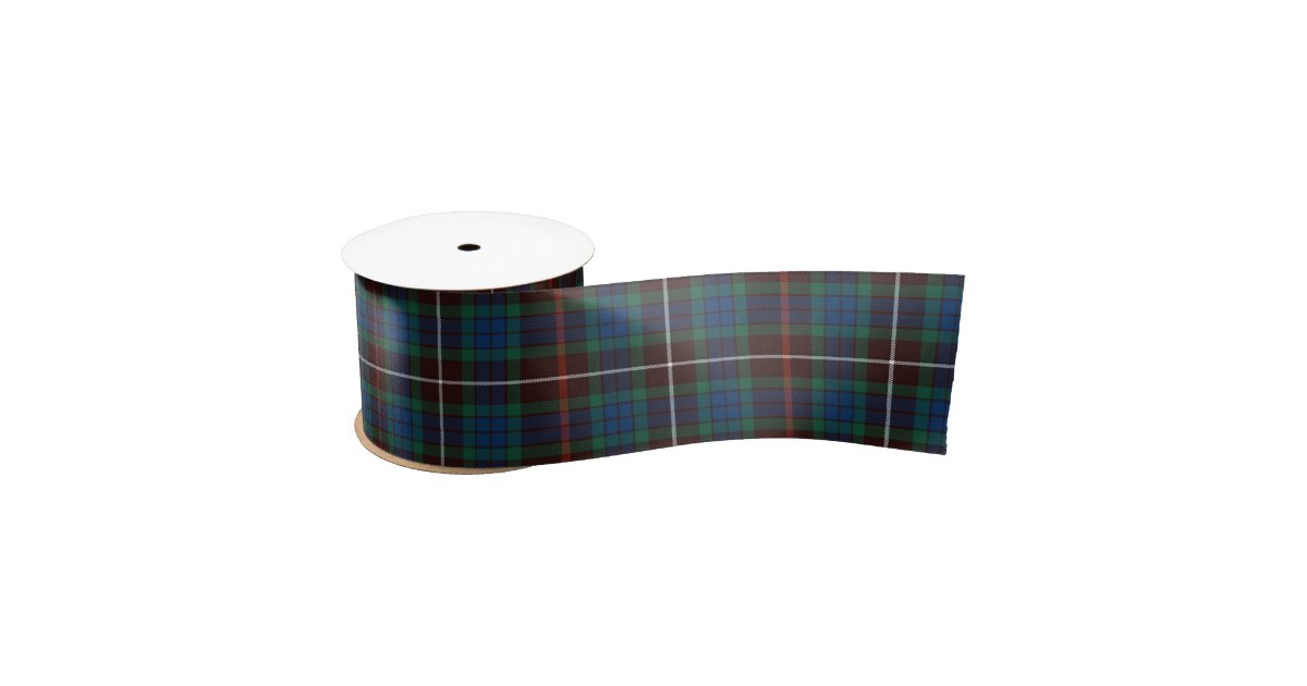 Clan Fraser Ancient Hunting Tartan Satin Ribbon | Zazzle