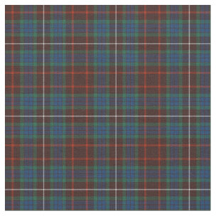 Clan Fraser Scottish Tartan Plaid Fabric | Zazzle