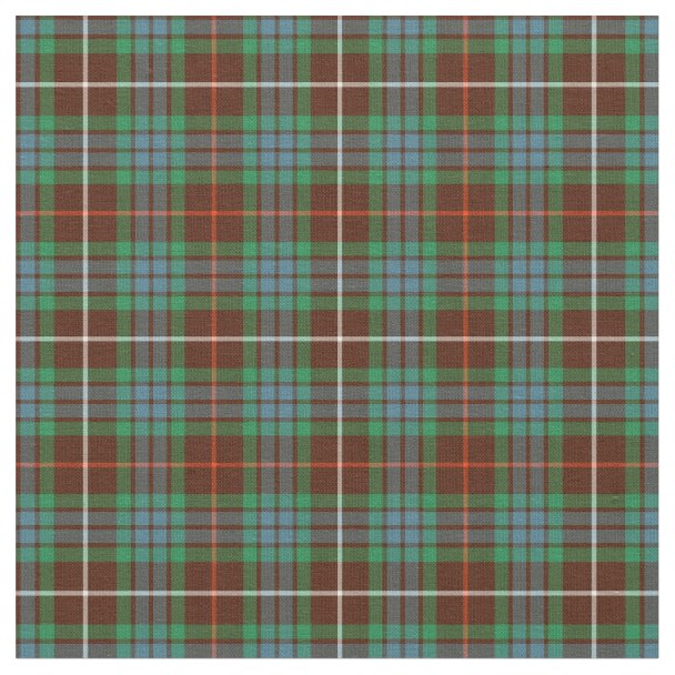 Clan Brown Tartan Fabric | Zazzle.com
