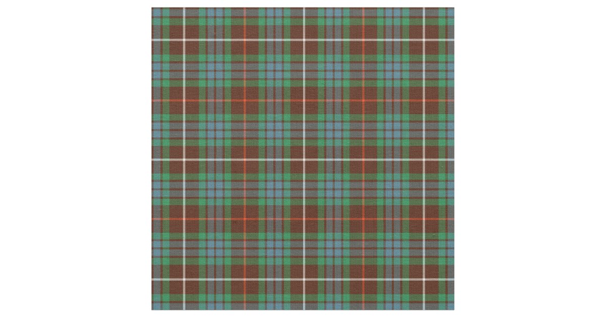 Clan Fraser Hunting Tartan Fabric | Zazzle