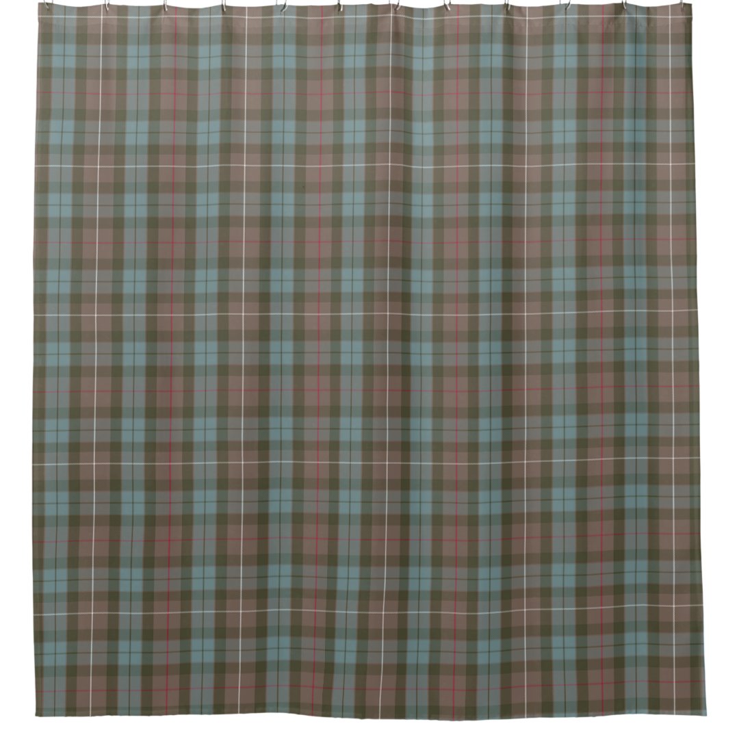 Clan Fraser Hunting Tartan Weathered Shower Curtain | Zazzle