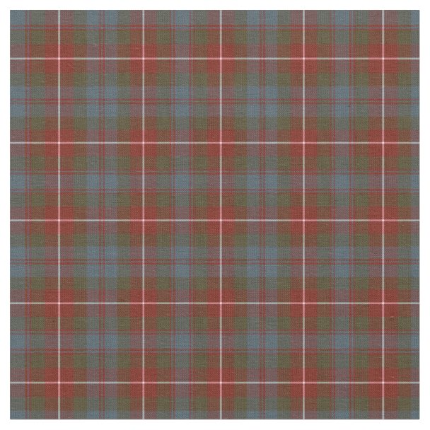 Clan Fraser of Lovat Modern Tartan Fabric | Zazzle