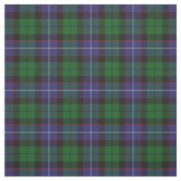 Clan Wallace Scottish Tartan Plaid Fabric | Zazzle