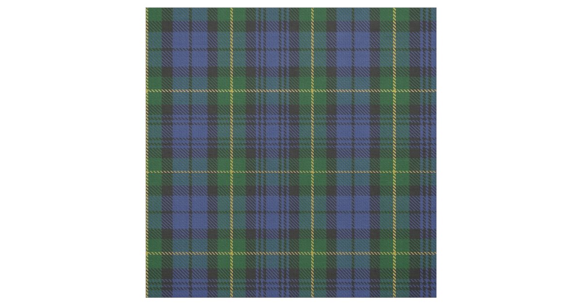 Clan Gordon Scottish Tartan Plaid Fabric | Zazzle
