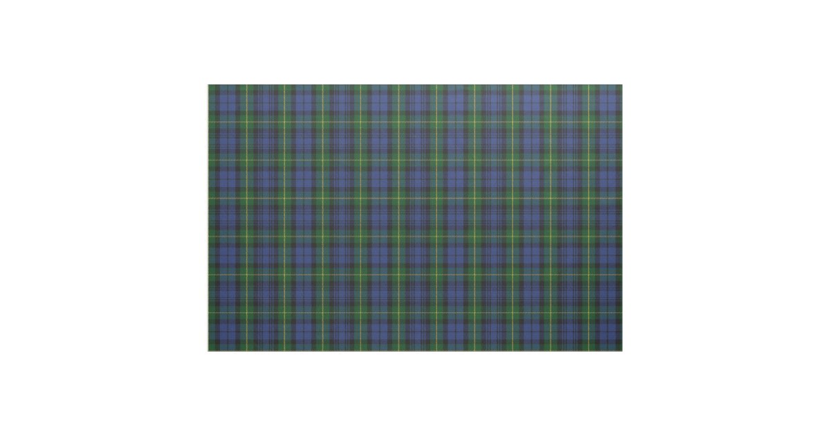 Clan Gordon Scottish Tartan Plaid Fabric | Zazzle