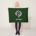 Clan Graham Crest Badge and Tartan Fleece Blanket | Zazzle