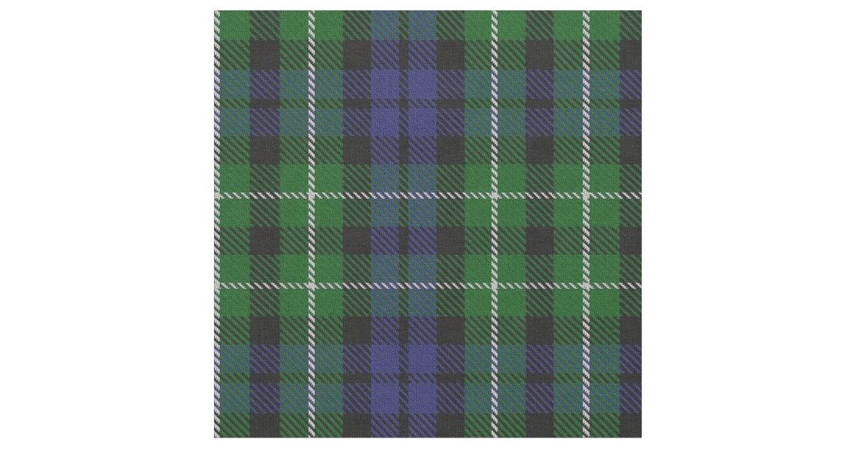 Clan Graham Scottish Tartan Plaid Fabric | Zazzle
