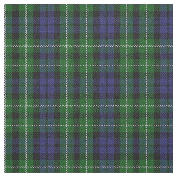 Clan Graham Tartan Fabric | Zazzle
