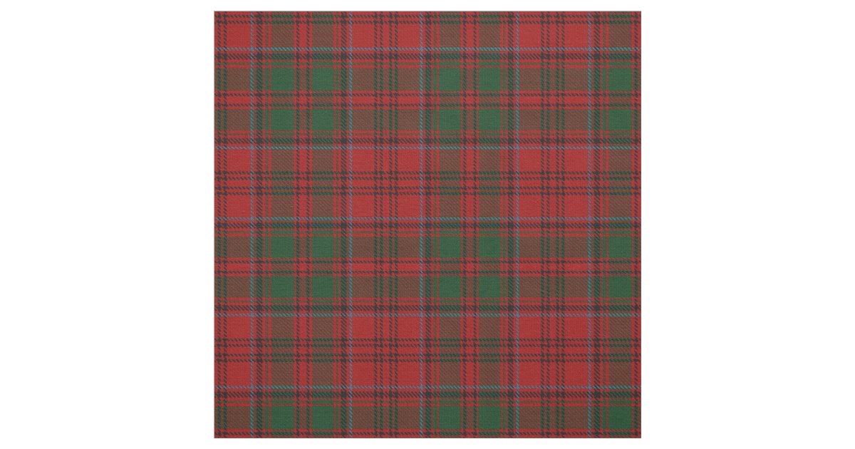 Clan Grant Scottish Tartan Plaid Fabric | Zazzle