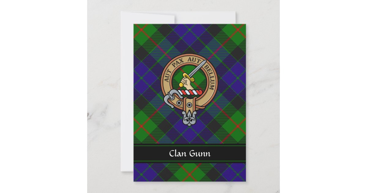 Clan Gunn Crest Invitation Zazzle