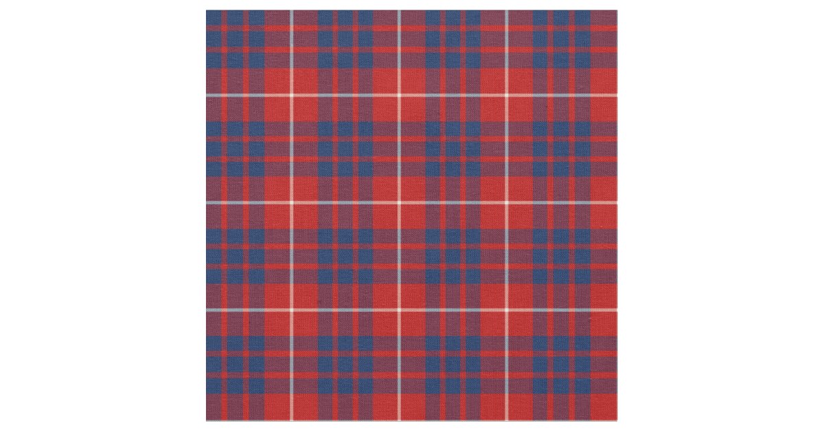 Clan Hamilton Tartan Fabric | Zazzle