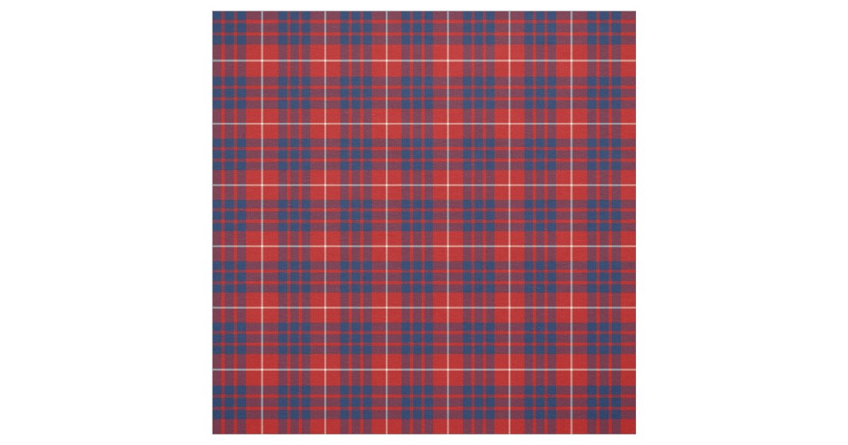 Clan Hamilton Tartan Fabric | Zazzle