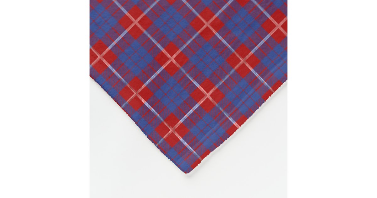 Clan Hamilton Tartan Fleece Blanket | Zazzle