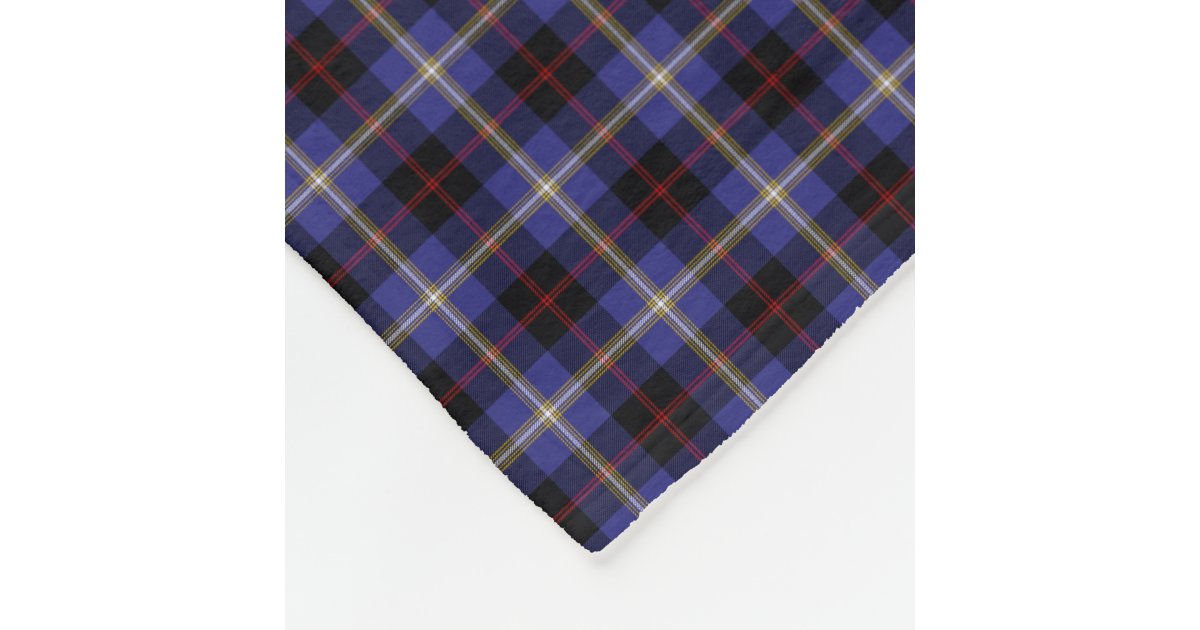 Clan Hill Tartan Fleece Blanket | Zazzle