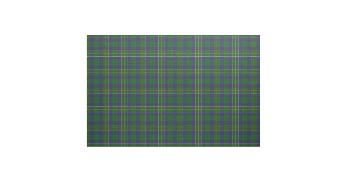 Clan Hunter Scottish Tartan Plaid Fabric | Zazzle