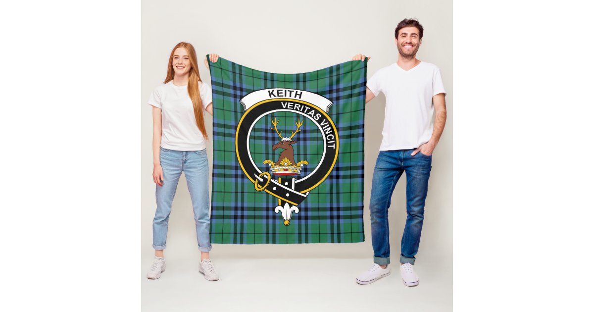 Clan Keith Ancient Tartan Plaid Fleece Blanket | Zazzle