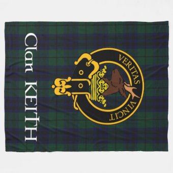 Clan Keith Crest Modern Fleece Blanket | Zazzle