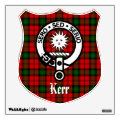 Clan Kerr Crest and Tartan Wall Decal | Zazzle